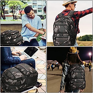 BIKROD Travel Laptop Backpack, School Backpacks for Teen Boys Water Resistant Back Pack with USB Charging Port, Business Anti Theft Durable Computer Bag Gifts Fits 15.6 Inch Laptop-Camouflage