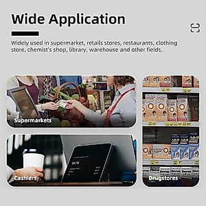 HXBER Barcode Scanner, 1D 2D QR Desktop Wired Barcode Scanner High-Speed Platform Hands-Free Automatic Sense Reader USB Port Plug&Play Compatible with Window Android System Image CMOS Sensor Suitable