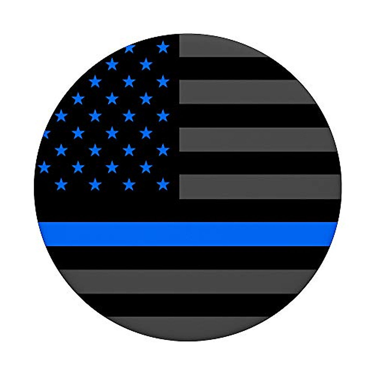 Thin Blue Line Pop Sockets Police Flag American Blue Stars PopSockets PopGrip: Swappable Grip for Phones & Tablets