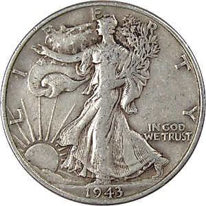 1943 Liberty Walking Half Dollar VF Very Fine 90% Silver 50c US Coin Collectible