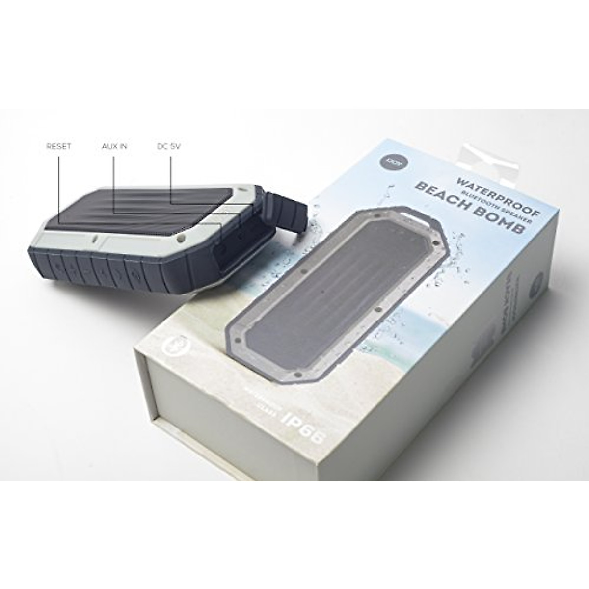 iJoy Beach Bomb IP66 Waterproof Shockproof Portable Bluetooth Speaker - Indigo (IND)