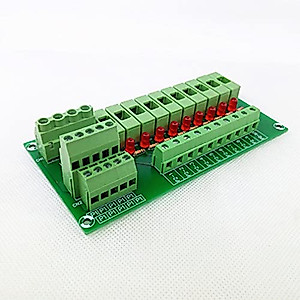 Fuse Module,10 Position Fuse Panel Mount Power Distribution Module Board.