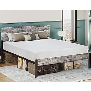 10 inch King Size Mattress with Cover, Cooling Gel Memory Foam King Mattress for a Cool Sleep & Pressure Relief, Medium Firm Mattress Pad King Mattresses, Bed in a Box, CertiPUR-US Certified