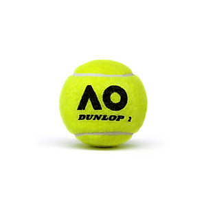 Dunlop Sports Australian Open AO Extra Duty Tennis Balls - Case of 24 cans (72 Balls)
