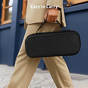 Foluck 3 in 1 Accessoris Set Compatible with Playstation Portal, EVA Carrying Case for PS5 Portal, Soft Silicone Protective Cover, 2 Pack Screen Protector, Ps Portal Accessories, Black