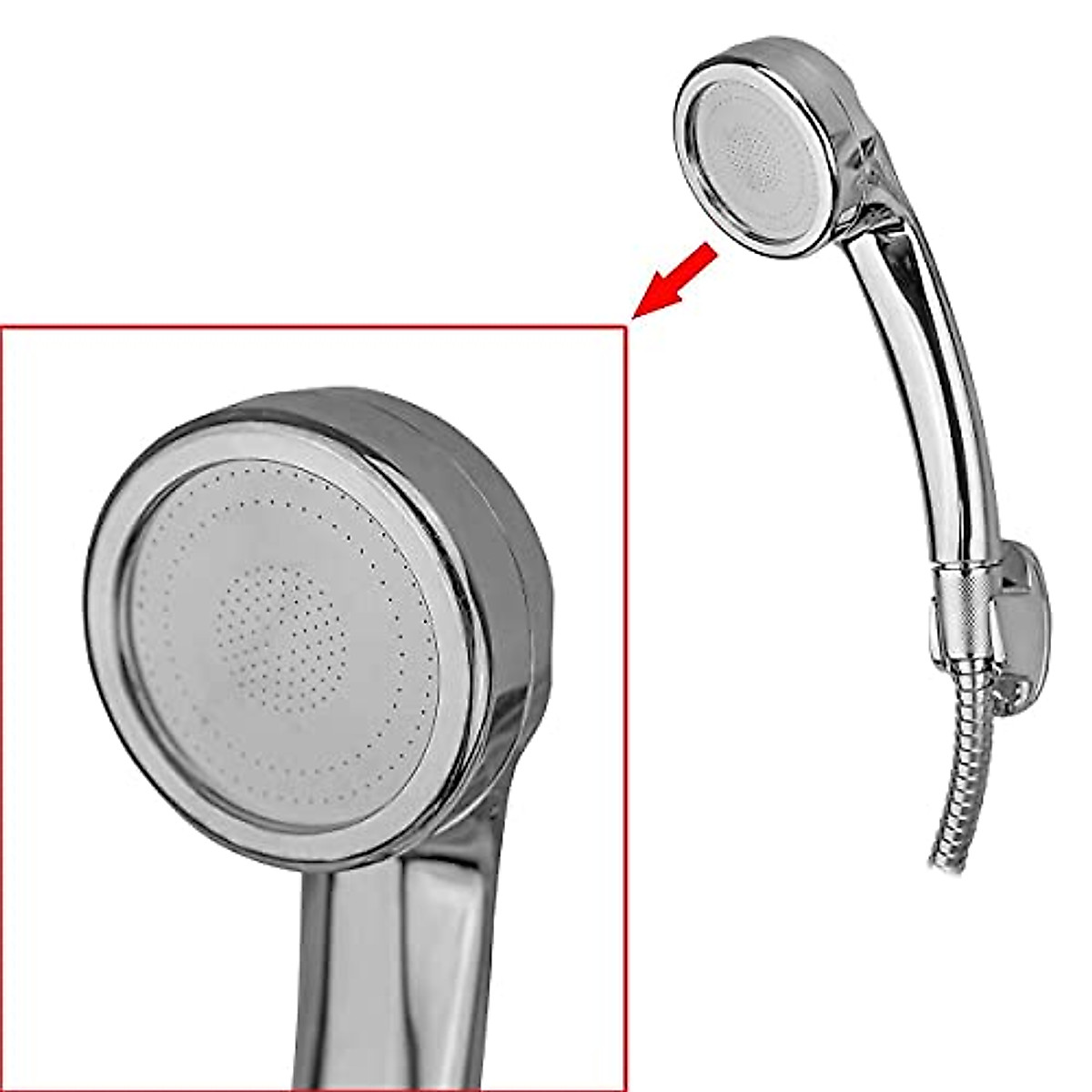 WEZER Electric Shower Water Heater Instant Tankless Hot Water Faucet Kitchen Fast Heating Tap Water Faucet 110 V Electric Hot Water Heater Under Inflow with LED Digital Display. (With Hose Included)