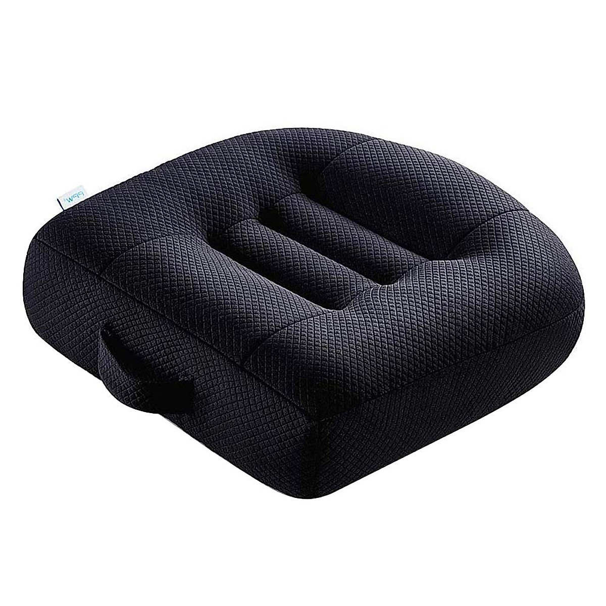 Car Seat Cushion, Office Chair Booster Seat Booster Cushion, Breathable Mesh Portable Car Booster Seat for Short Drivers Extra Thick Seat Cushion for Car Office,Home, 40x40x12cm Black