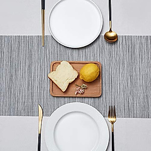 DOLOPL Table Runner Grey Table Runners Outdoor Table Runner 12"×72" Non-Slip Heat Resistant Easy to Clean Modern Farmhouse Kitchen Table Runner for Patios Family Dinner Office Kitchen Table