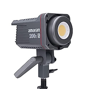 amaran 200x S 200W Bi-Color LED Video Light, 2700-6500k CRI95+, TLCI98+ Bluetooth App Control 9 Built-in Lighting Effects DC/AC Power Supply Bowens Mount Silent Fan (amaran 200xS)