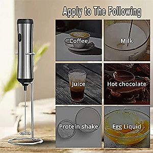 BIENKA Whisks for Cooking Milk Frother Rechargeable Handheld Mini Foamer Egg Beater Drink Whisk for Coffee Cappuccino Hot Chocolate Cream