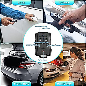 X AUTOHAUX 2pcs 3 Button Keyless Entry Remote Control Replacement Key Fob Proximity Smart Fob M3N32337100 for Chevrolet Silverado Colorado 14-17 315MHz