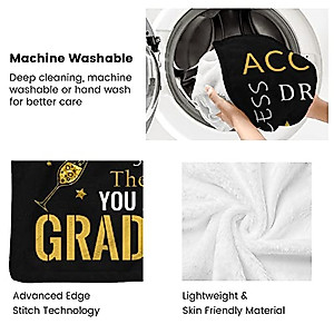 AOUER Personalized Graduation Blanket Gifts 2023,Custom Name Graduation Blanket College Gift,Graduation Party Supplies for Him&Her Graduation Blanket Decorations,High School Class of 2023 Gift-30x40In