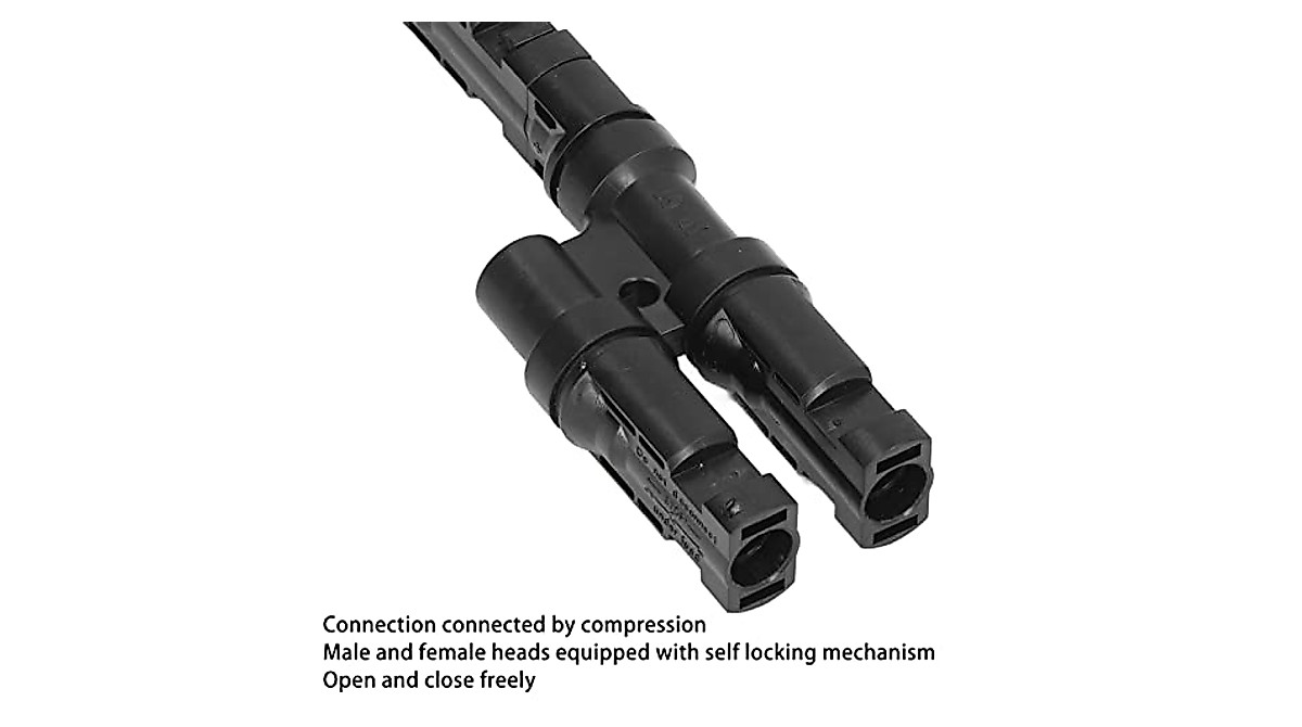 DC Solar T Connector - Reliable 40A PV Branch Connector