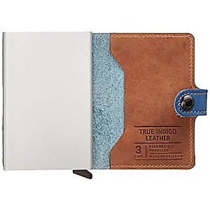 Secrid Mini Wallet Genuine Leather Indigo 3 Safe Card Case max 12 cards
