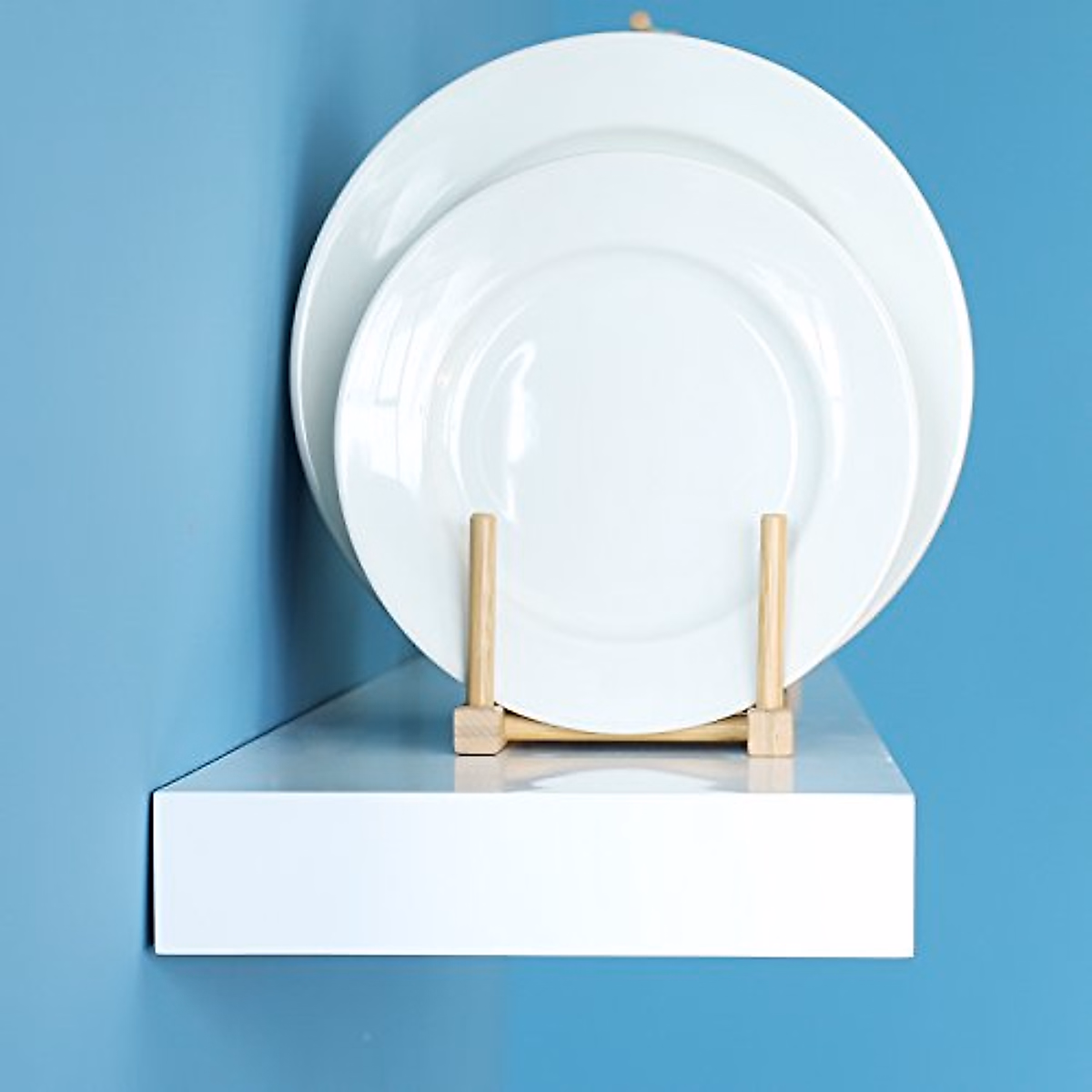 WELLAND New Chicago Floating Shelf, White Floating Wall Shelf Ledge Shelf, 60-inch, White