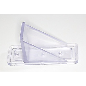 V2-Mini Roof Guard Snow Guard Prevent Sliding Ice Snow Stop Buildup Plastic Multipack-Multicolor (50, Clear)