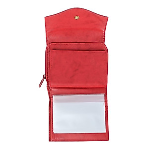 Buxton Heiress Zip Around Wallet RED
