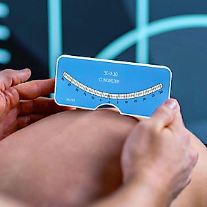 YOGOTEU Back and Spine Scoliosis Diagnosis Tools 0-30° Scoliosis Test Meter Measurement Tools Scoliometer for Adults Children