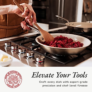 Made In Cookware - 10" Nonstick Ceramic Frying Pan - 5 Ply Stainless Clad - Professional Cookware - Crafted in USA - Induction Compatible