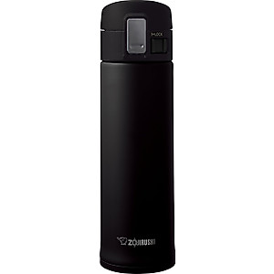Zojirushi Stainless Steel Mug, Black, 16 Ounce