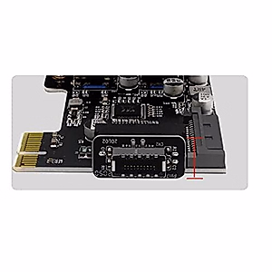 USB Front Panel Adapter,XCZZYB Vertical USB 3.1 Front Panel Socket Key-A Type-E to USB 3.0 20Pin Header Adapter