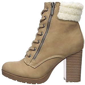XOXO Women's Jeanna Hiking Boot, Natural, 7 M US