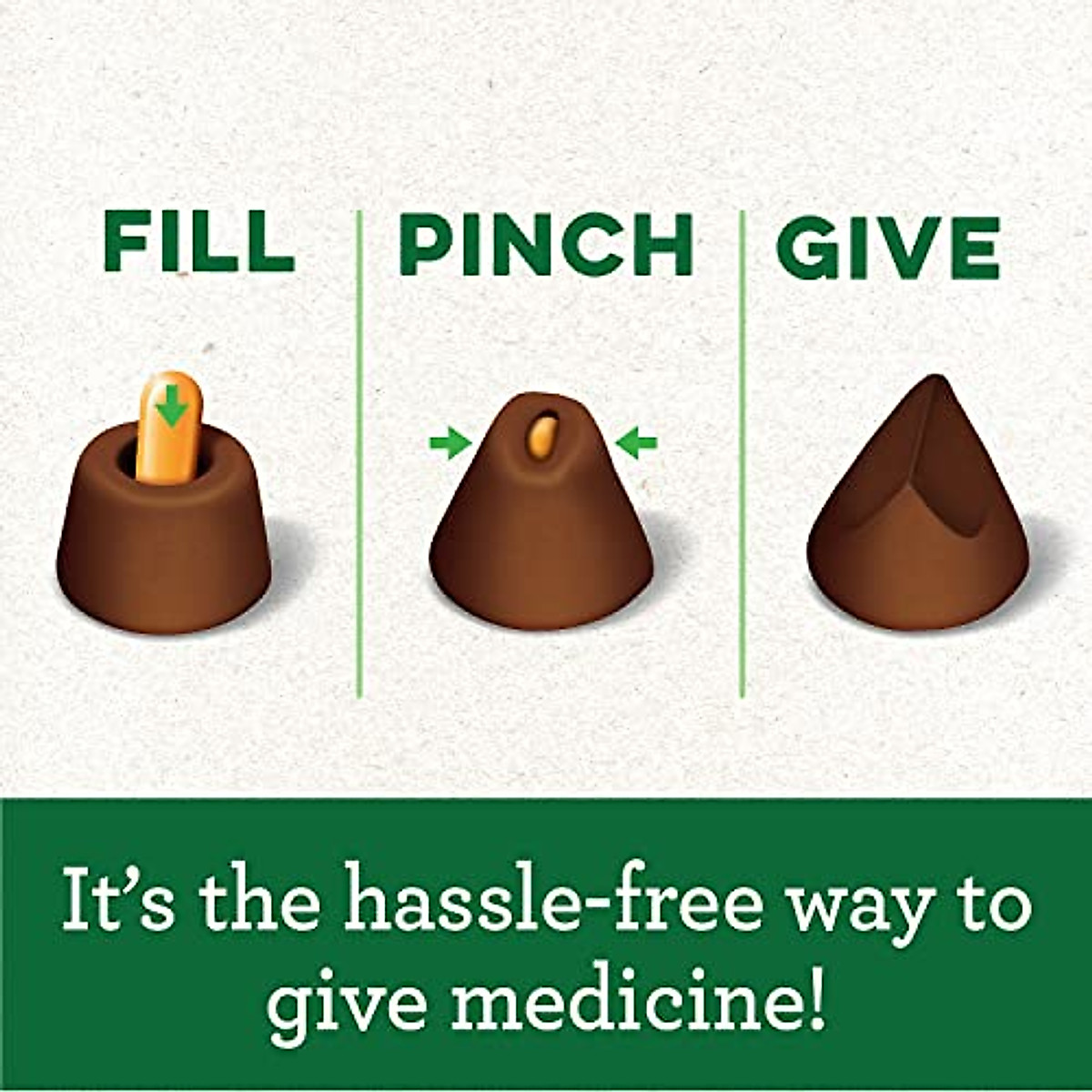 GREENIES PILL POCKETS for Dogs Capsule Size Natural Soft Dog Treats, Hickory Smoke Flavor, 15.8 oz. Pack (60 Treats)