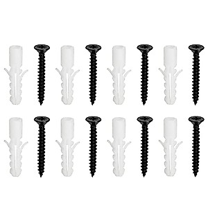 Okuna Outpost 4 Pack Heavy Duty Metal Closet Rod Support Bracket Holder for Storage, Shelving, Clothes, Wall Mounted Hanger with Screws for Easy Assembly (Black, 12.5 x 1 x 9.5 in)