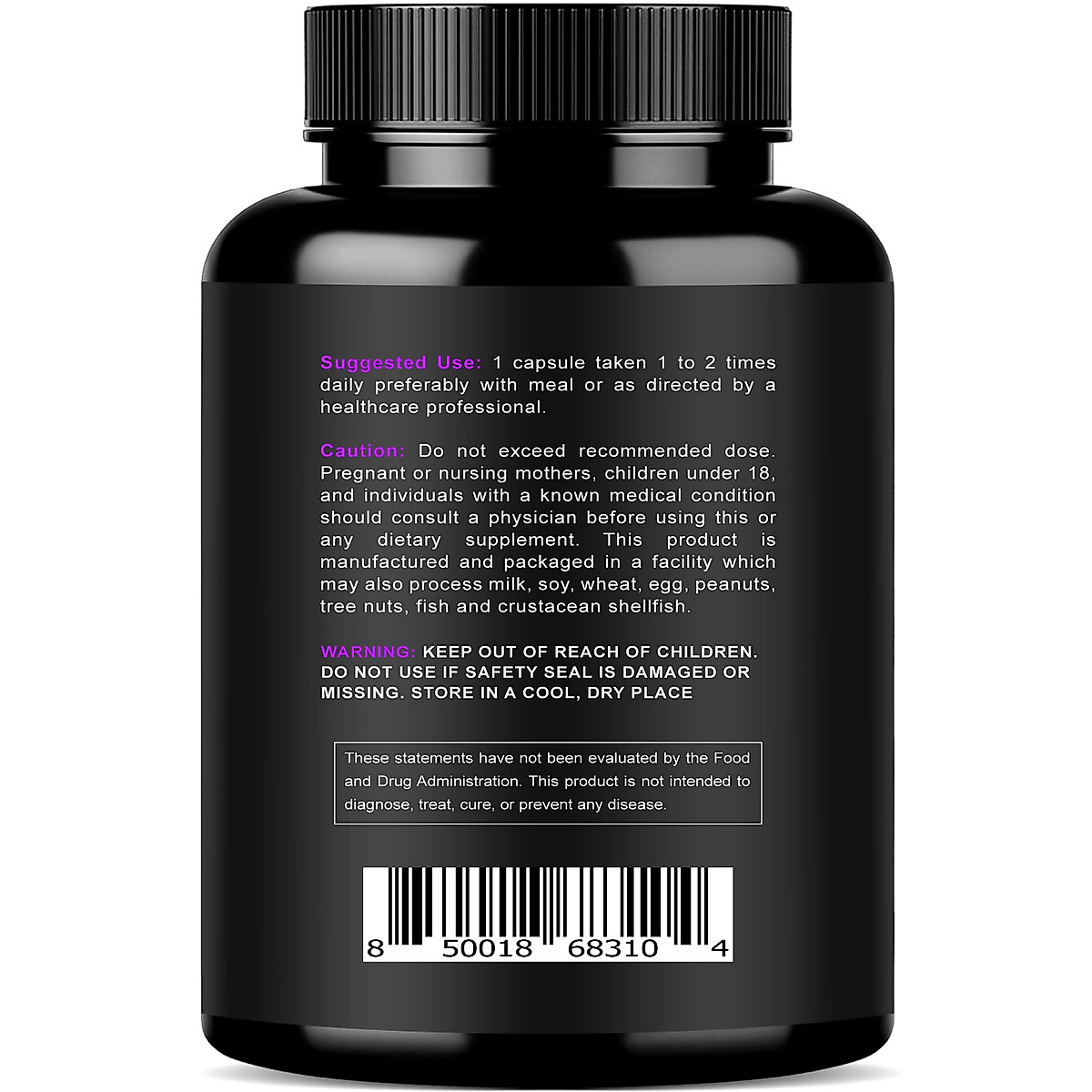 Magnesium Complex and Turmeric Curcumin with BioPerine&Ginger - Magnesium Citrate 500MG - Muscle Relaxation, Sleep and Energy, Bone Density and Strength, Hearth