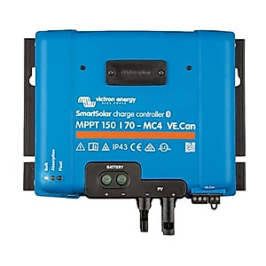 Victron Energy SmartSolar MPPT MC4 VE.Can 150V 70 amp 12/24/36/48-Volt Solar Charge Controller (Bluetooth)