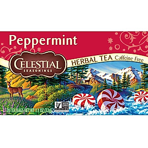 Celestial Seasonings Herbal Tea, Peppermint, 20 Count (Pack of 3)