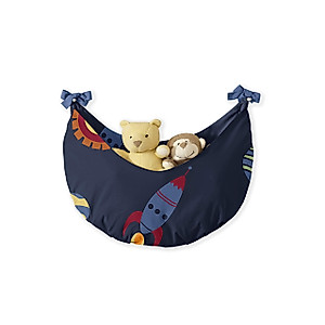 Sweet Jojo Designs Space Galaxy Rocket Ship, Planet, Galactic 11 Piece Baby Boy or Girl Bedding Crib Set