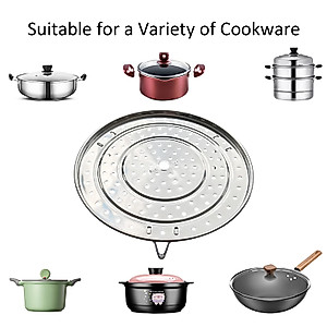 Steamer Rack, 11.81" / 30cm 304 Stainless Steel Removable Legs Multifunction Steaming Stand Holder Rack for Steamer Pot Pans