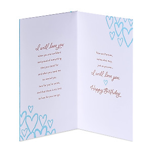 American Greetings Romantic Birthday Card (I Will Love You)