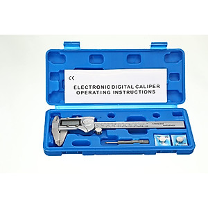 Simhevn Electronic Digital Calipers, inch and Millimeter Conversion,LCD Screen displays 0-6" Caliper Measuring Tool, Automatic Shutdown, Suitable for DIY/Jewelry Measurement (150mm inch/mm/Fraction)