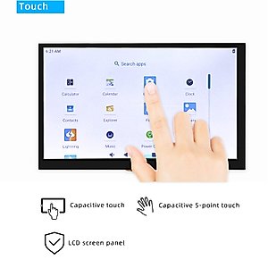 youyeetoo 7inch MIPI LCD Touch Screen 1024x600 5 Point Capacitive 75Hz Support Tinker Board 2S, Firefly ITX-RK3568J/ROC-RK3568-PC/ROC-RK3588S-PC/ITX-3588J