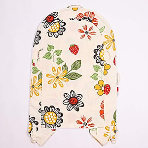Baby Lounger Cover for Dockatot Deluxe + | Premium Quality Newborn Lounger Cover | 100% Cotton Hypoallergenic Extra Cover [Fits Deluxe+] (Cover Only) Floral