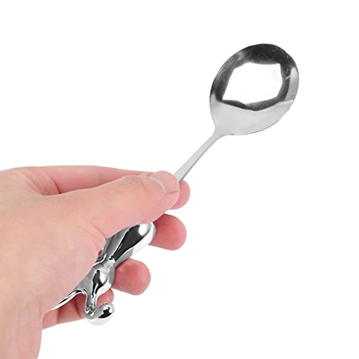 SOIMISS 4 pcs Bunny Fork Spoon Set Stainless Steel Easter Rabbit Cutlery Set Easter Bunny Flatware Silverware Set Eating Utensils Tableware