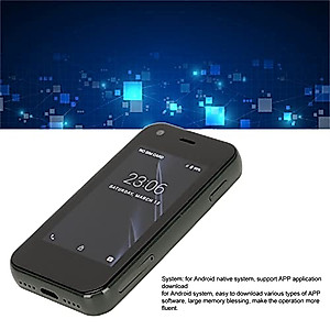 Zyyini XS11 Mini Smartphone, 2.5inch HD Screen 3G Unlocked Mobile Phone for Android 6, Dual Sim, 1GB/8GB, Dual Camera Business Backup Phone, Lightweight and Easy to Carry, 1580mAh Battery(Green)