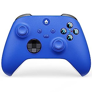 Xbox Controller Compatible with Xbox One,Xbox Series X,Xbox Series S,Xbox One X/S, Xbox Elite Series,Windows 10/11 Gaming Controller with Share Button,3.5mm Headphone Jack, 2.4GHZ Adapter-Blue