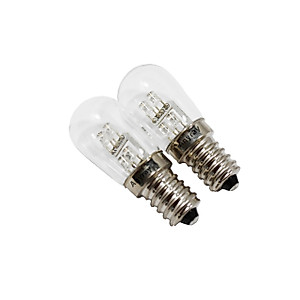 Anyray A-S6E12L2CW (2-Pack) LED Night Light Bulb, 0.36 Watt C7 (4W 5W 7W Replacement) E12 Candelabra Base, 110V Cool White Color
