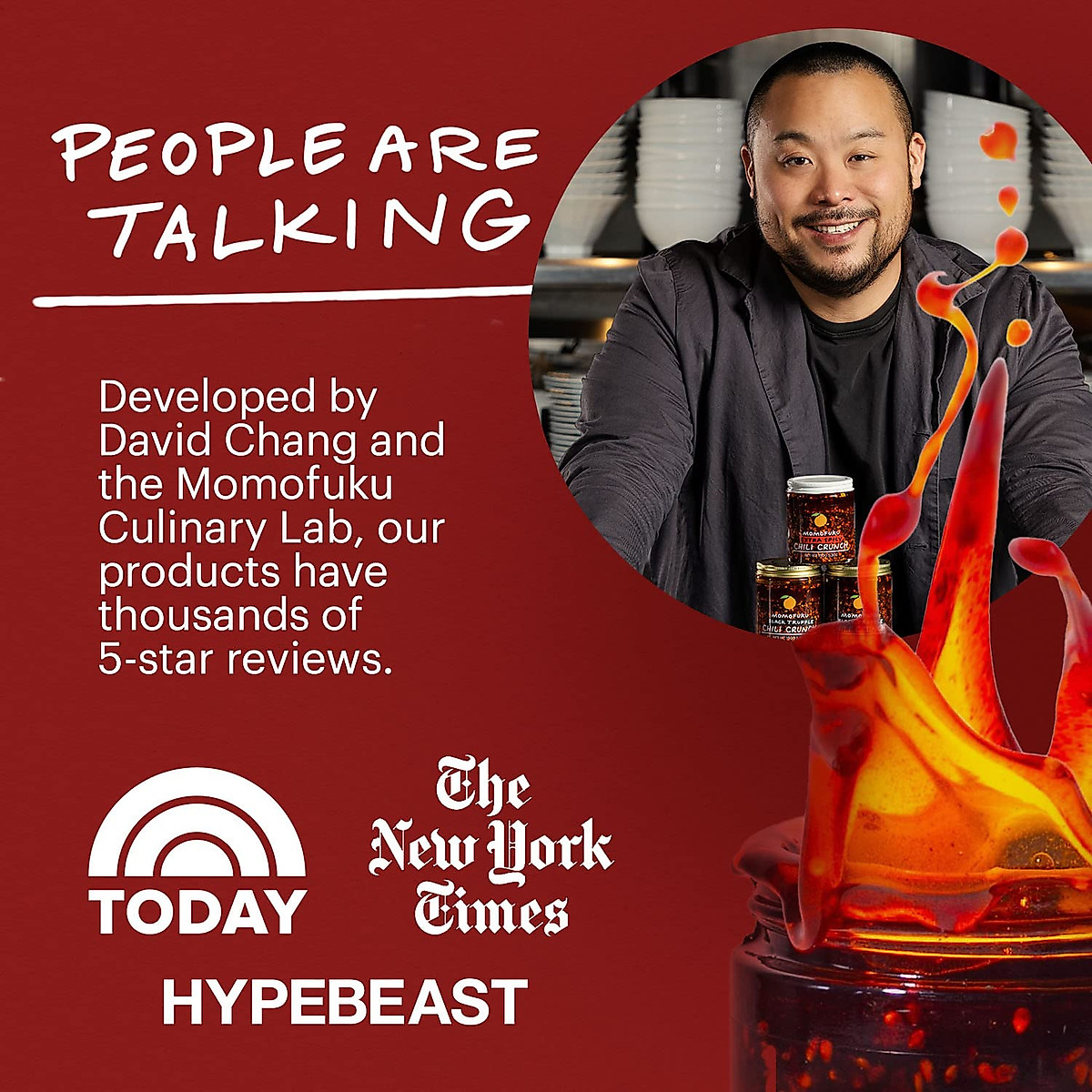 Momofuku Extra Spicy Chili Crunch by David Chang, (5.3 Ounces), Oil with Crunchy Garlic and Shallots, Crisp for Cooking as Sauce or Topping