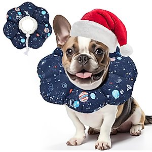 ComSaf Soft Dog Recovery Collar, Protective Adjustable Pet Cone Collar for After Surgery, Comfortable Lightweight Elizabethan Collar for Small Dog Cat Prevent from Licking Wounds, Not Block Vision