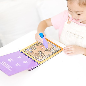 Melissa & Doug On the Go Water Wow! Reusable Water-Reveal Activity Pad - Makeup and Manicures - FSC Certified