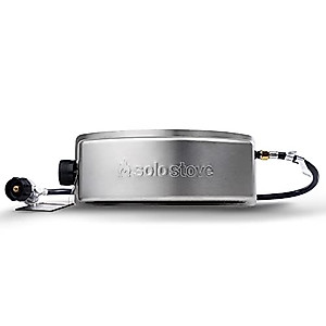 Solo Stove Gas Burner for Pi Pizza Oven | Propane Burner for Outdoor Cooking, Accessory for Solo Stove Pi Outdoor Pizza Oven, Stainless Steel, L: 15.5in x W: 6.75in x H: 5.875in, 5.2lbs