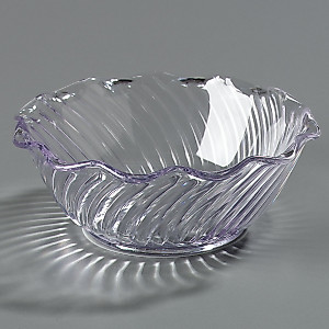 Carlisle FoodService Products 453307 Plastic Dessert Bowls, 13 oz, Clear