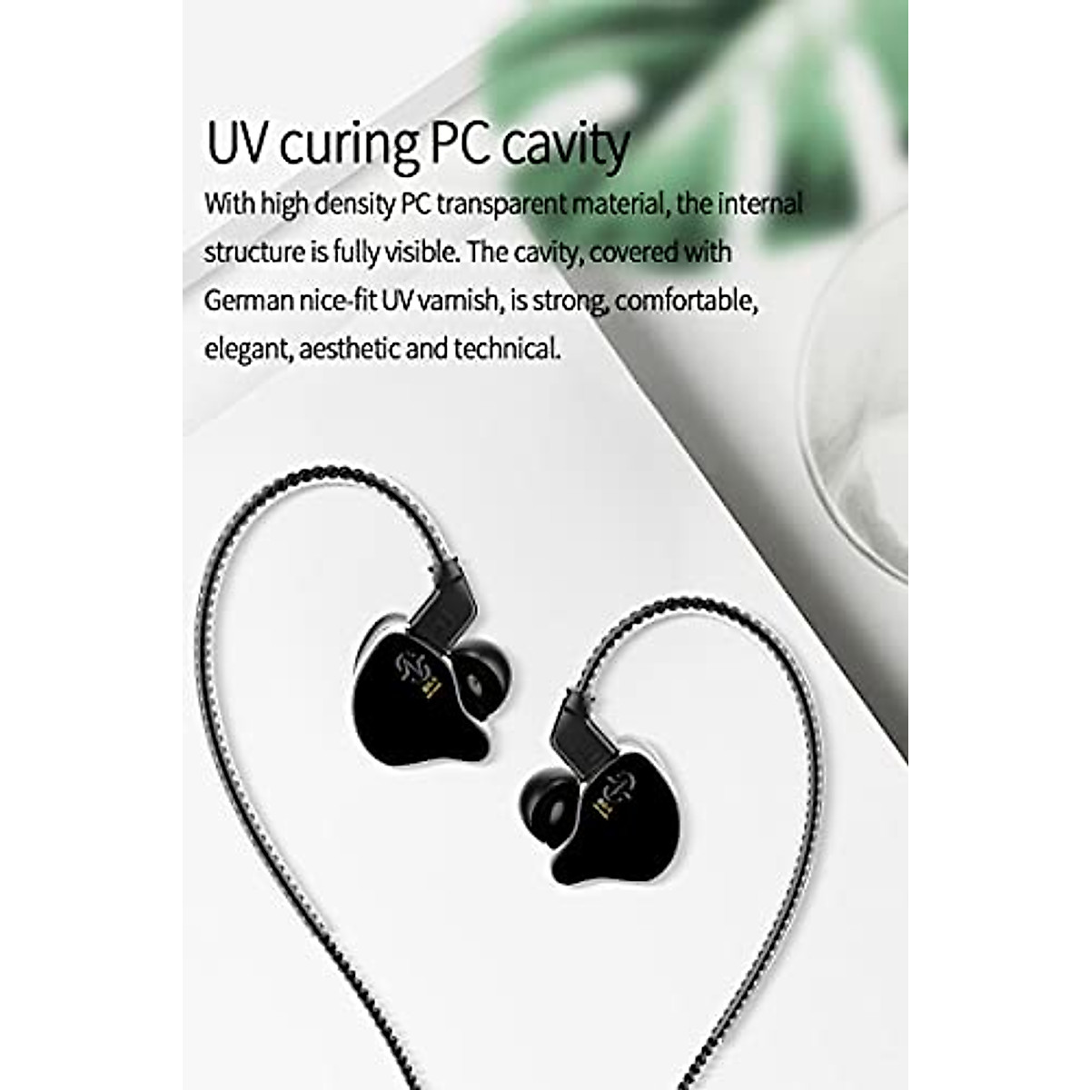 keephifi CCZ Melody in Ear Monitor USB C Wired Earphone Lightweight Earbuds 1BA+1DD HiFi IEM Dynamic Hybrid Dual Driver Headphone with Type C Plug for Musicians