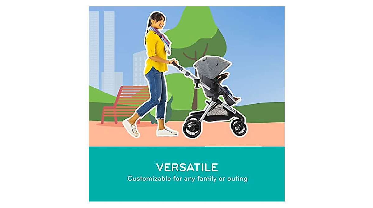 Evenflo Pivot Xpand Stroller | Easily Converts Single to Double
