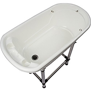 Flying Pig™ Pet Dog Cat Portable Bath Tub (White, 37.5"x19.5"x35.5")