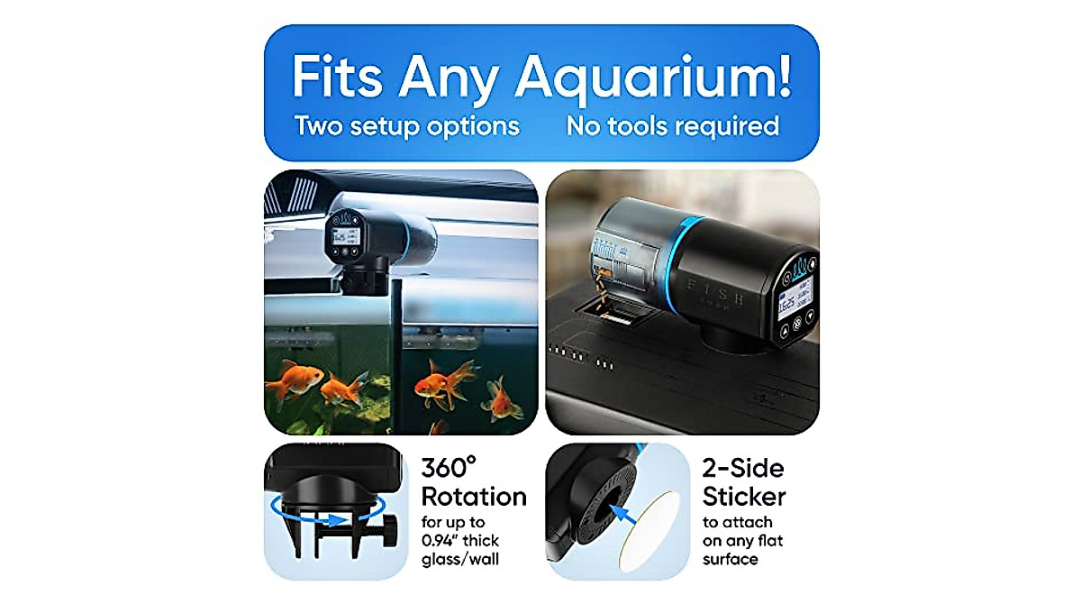 FISHNOSH Automatic Fish Feeder - Hassle-Free Feeding